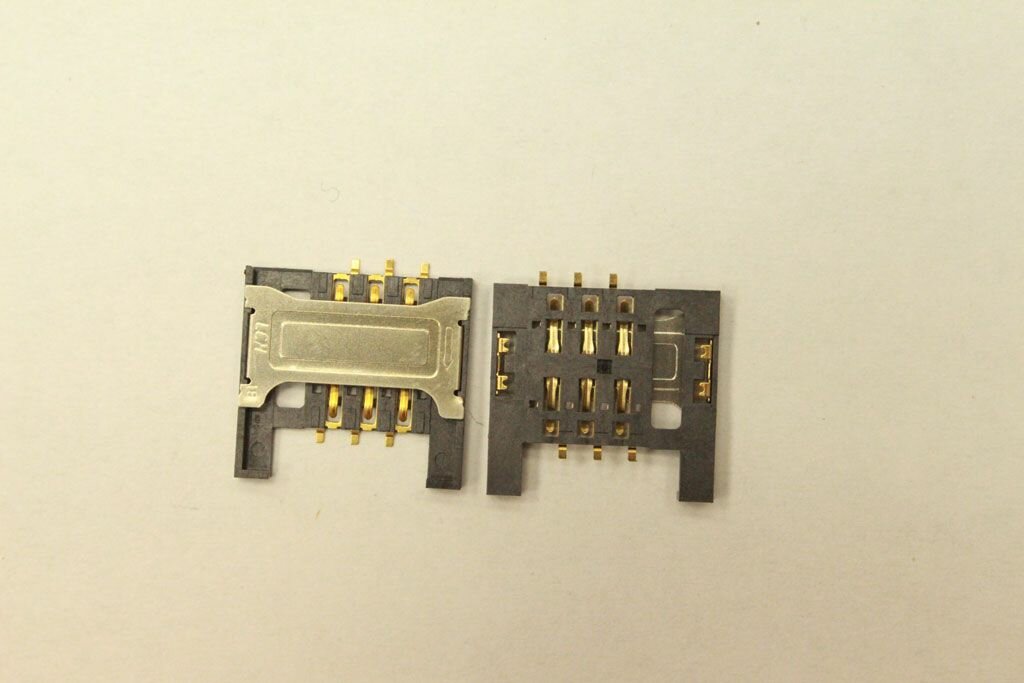 Коннектор SIM-карты (сим), mmc коннектор для Samsung Fly LG (S33)