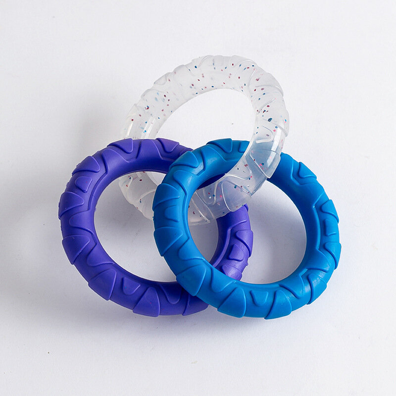 Собака игрушка вытягивать кольцо для чистки зубов Большая маленькая собака Тедди золотистый ретривер тренирует укус и