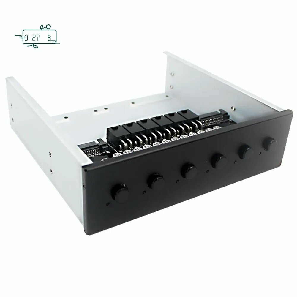 R9(T W O E) 6-позиционный контроллер выбора жесткого диска, модуль переключателя питания диска совместим с настольного компьютера, поддержка 2,5 / 3,5-дюймового SATA