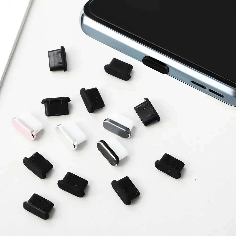 Металлические Заглушки Для Порта Usb C, Противопыльные, 14 Штук