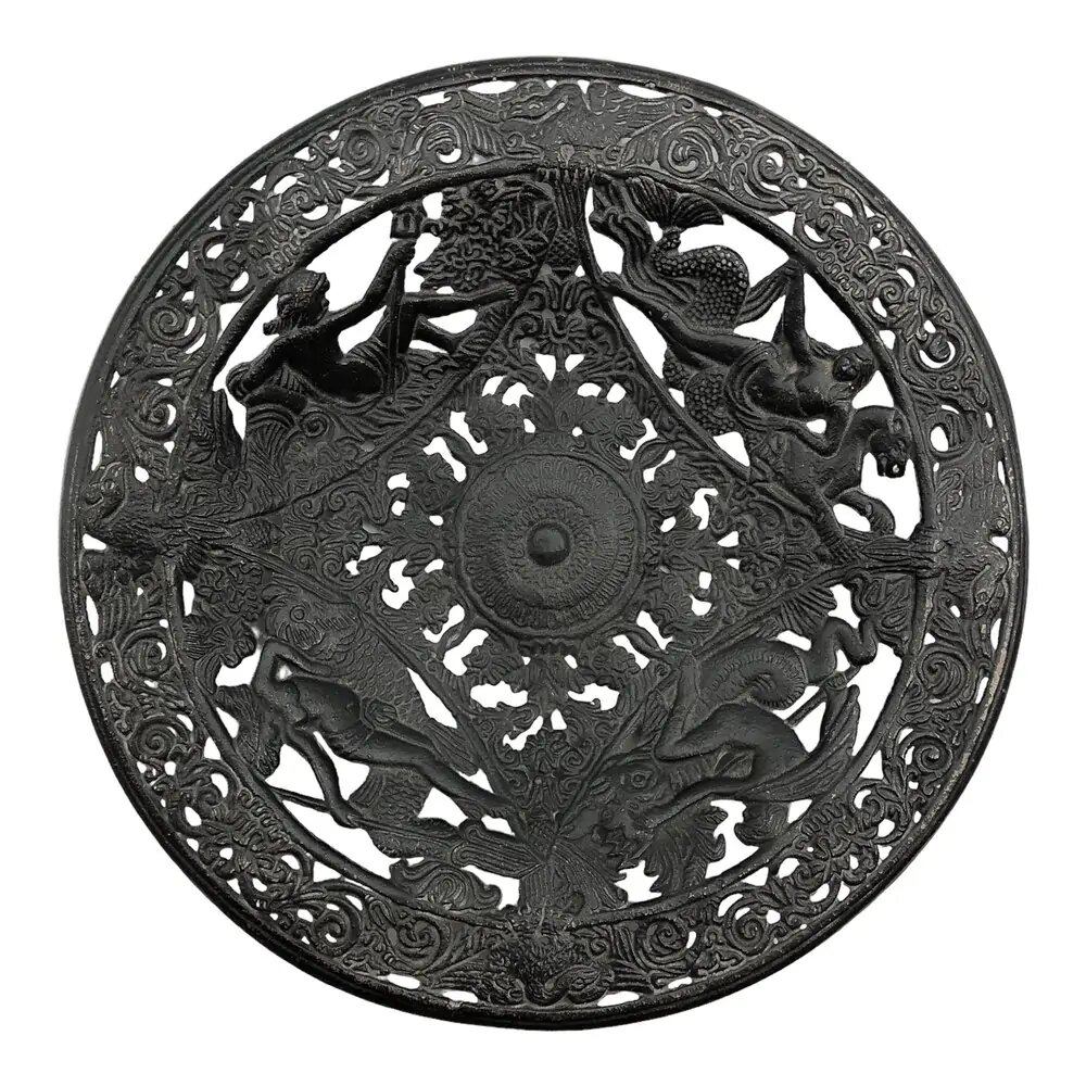 Чугунная глубокая тарелка "Ажурная, с мотивами аканта" 1995-2005 гг. Касли, СССР