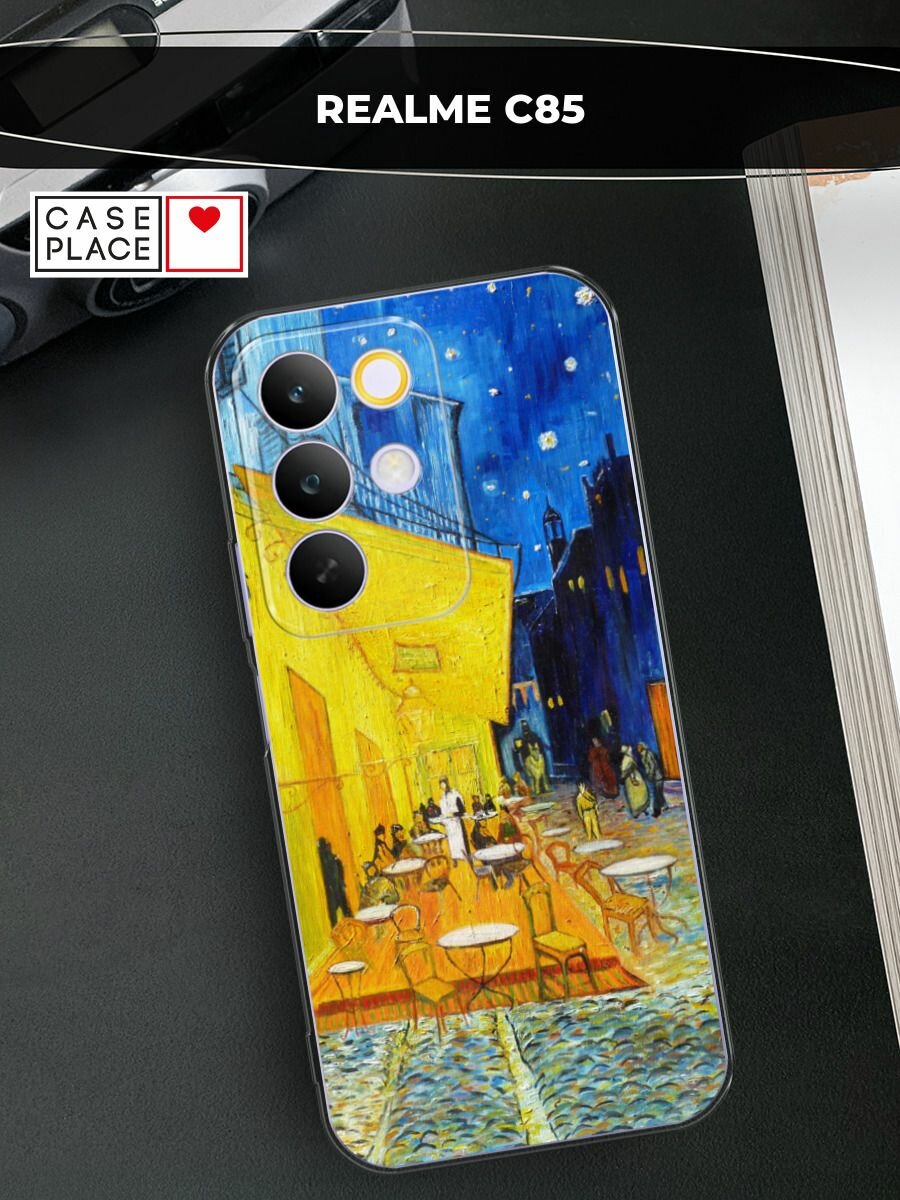 Чехол на Realme C85 / Реалми C85 с принтом Ван Гог Желтый дом