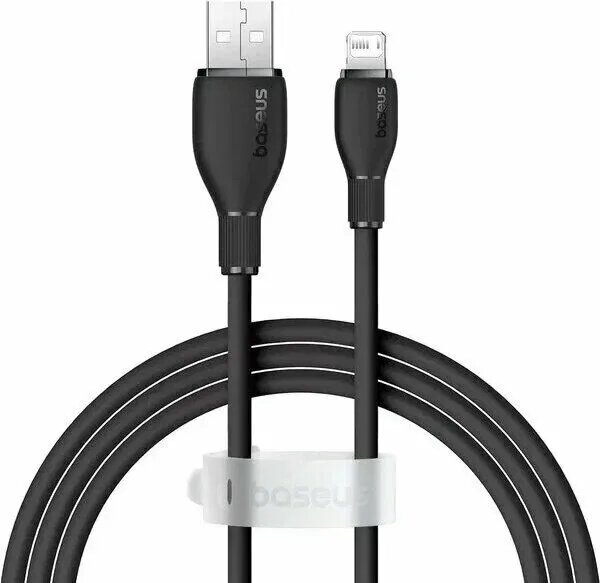 Кабель Baseus P10355700111-01 Pudding Series Fast Charging Cable USB to iP 2.4A 2m Cluster Black