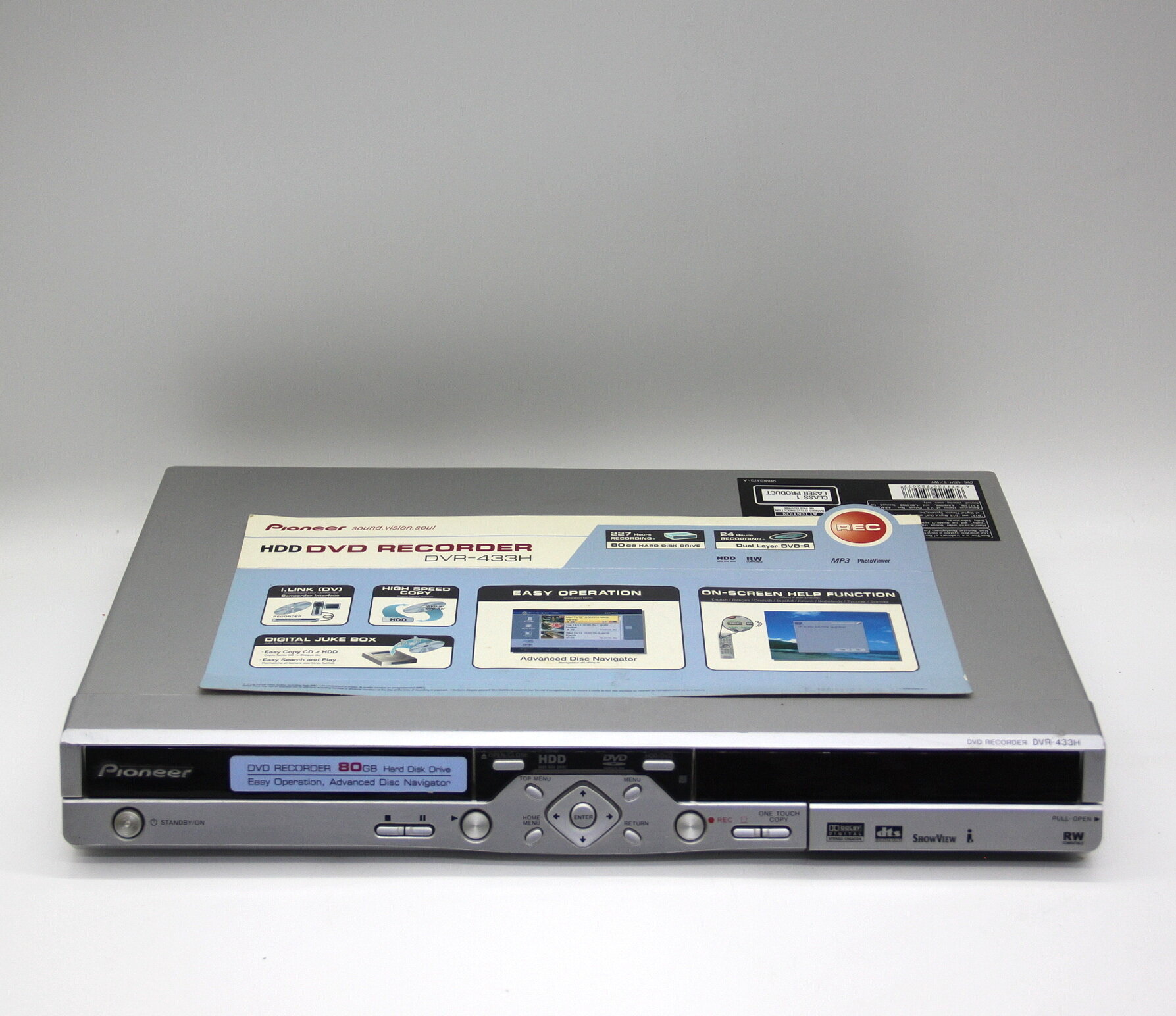 DVD рекордер Pioneer DVD-433H