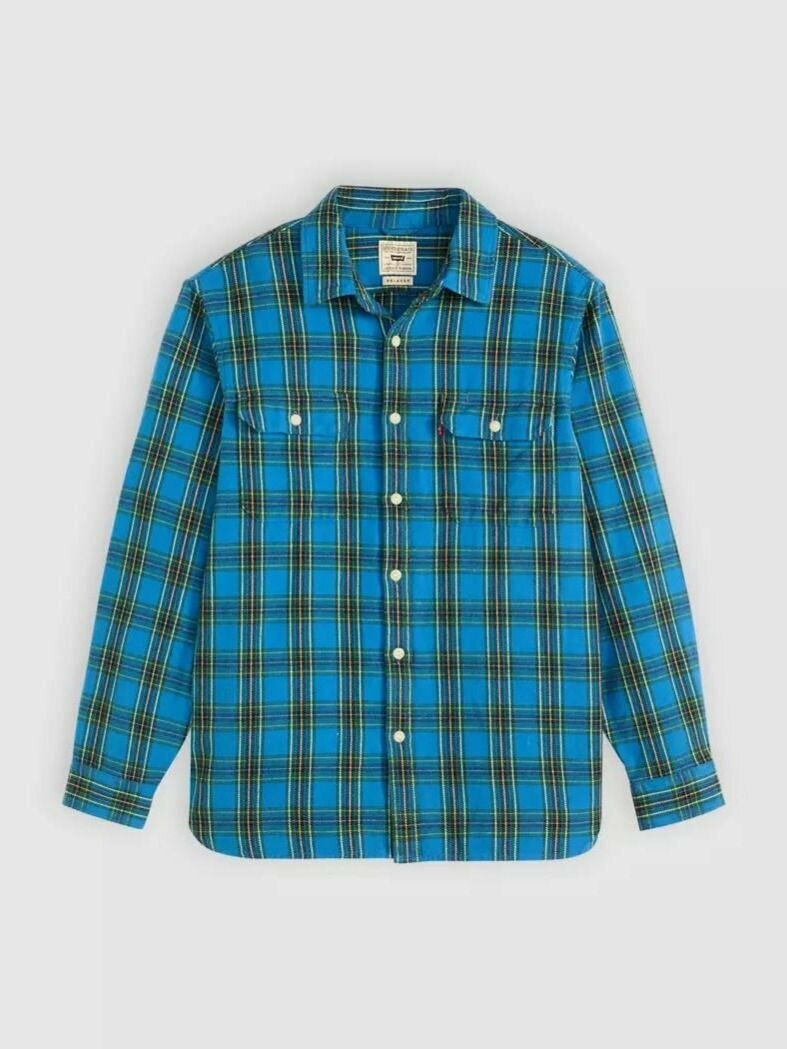 Рубашка Levi's Базовая коллекция, размер XXL, синий — фото 1
