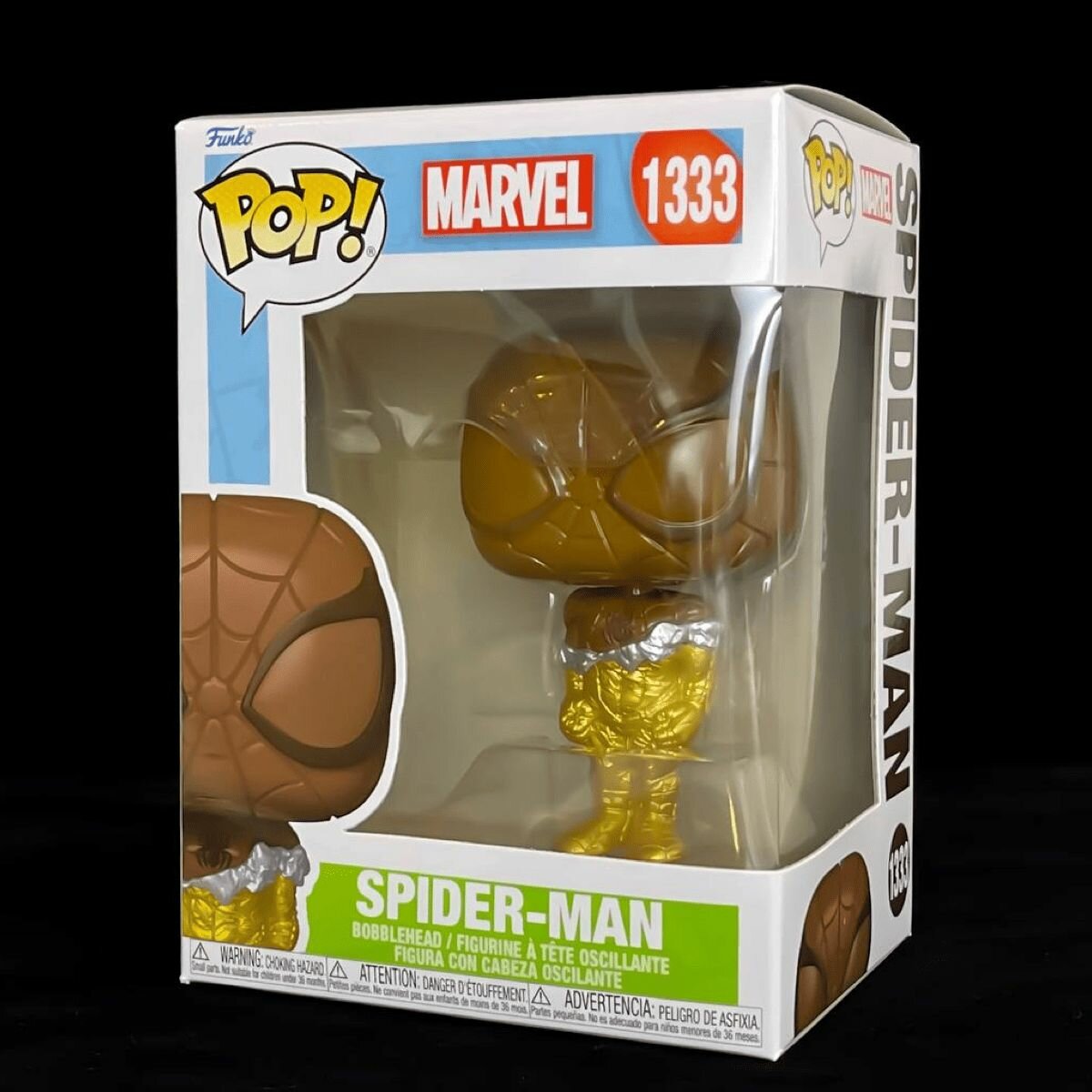 Фигурка Funko POP Spider-Man Chocolate из комиксов Marvel / Человек-Паук шоколадный из Марвел, Фанко ПОП