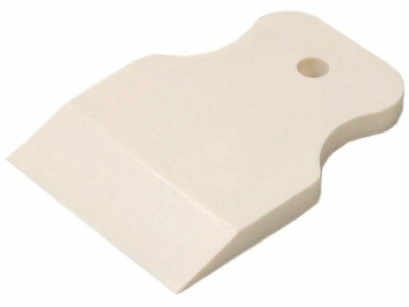 Шпатель резиновый 80мм белый декор (100)