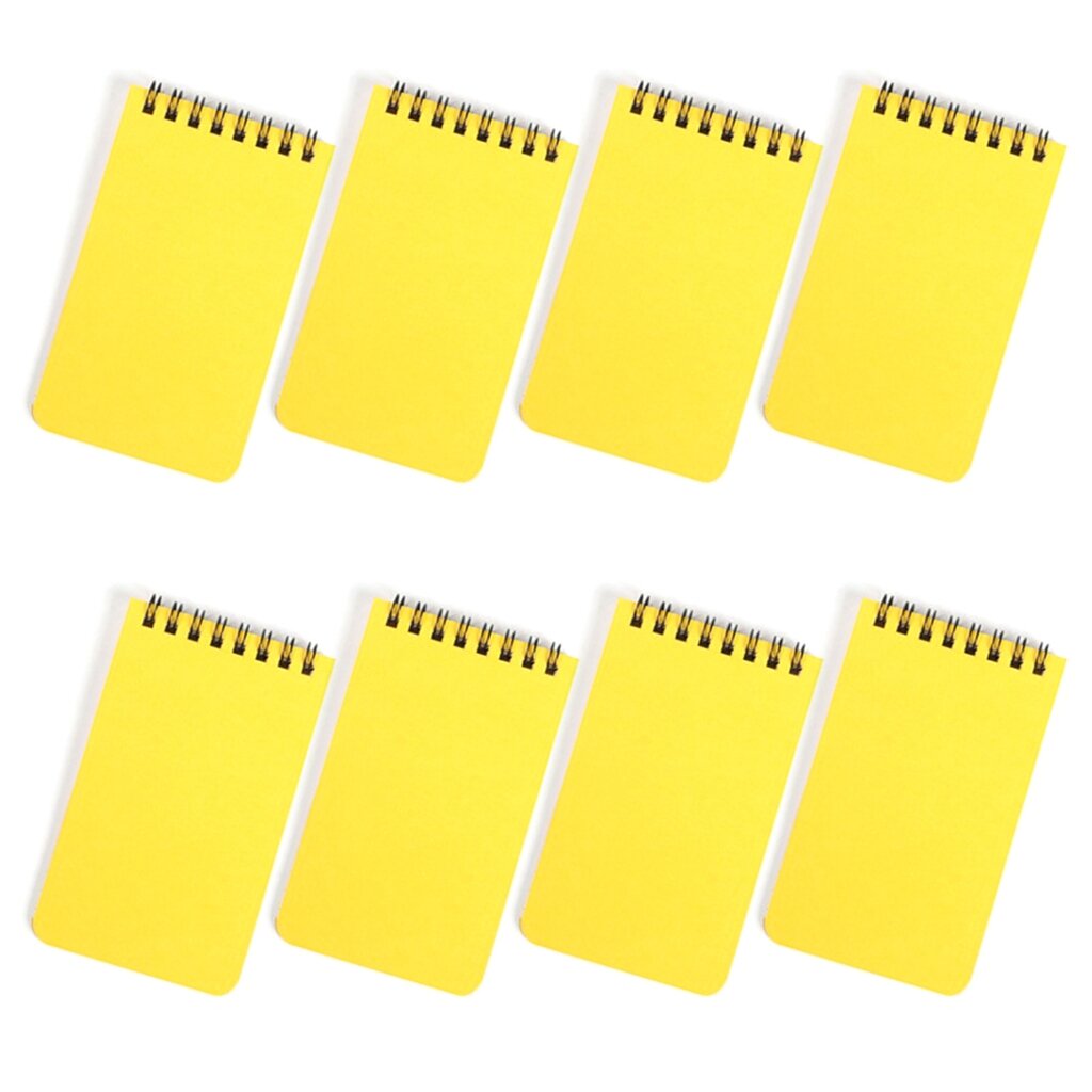 8 штук Маленького Блокнота в Двухпроводном переплете, 80 Листов Карманных блокнотов Без подкладки, Маленькие Блокноты в проволочном переплете, Маленький блокнот