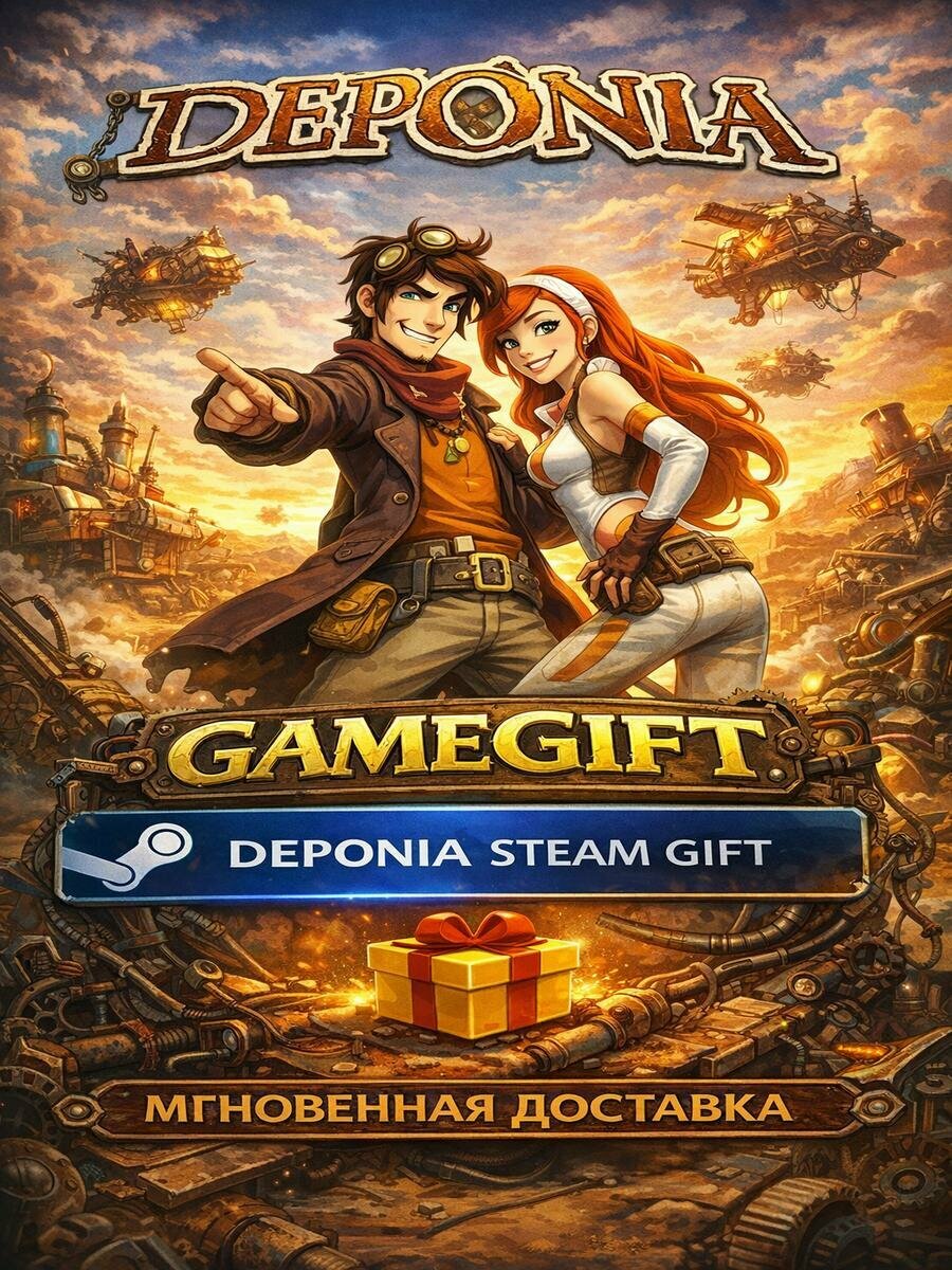 Игра Deponia для STEAM ПК (PC) | Страна активации - Малайзия | Подарком на Ваш аккаунт | Автовыдача