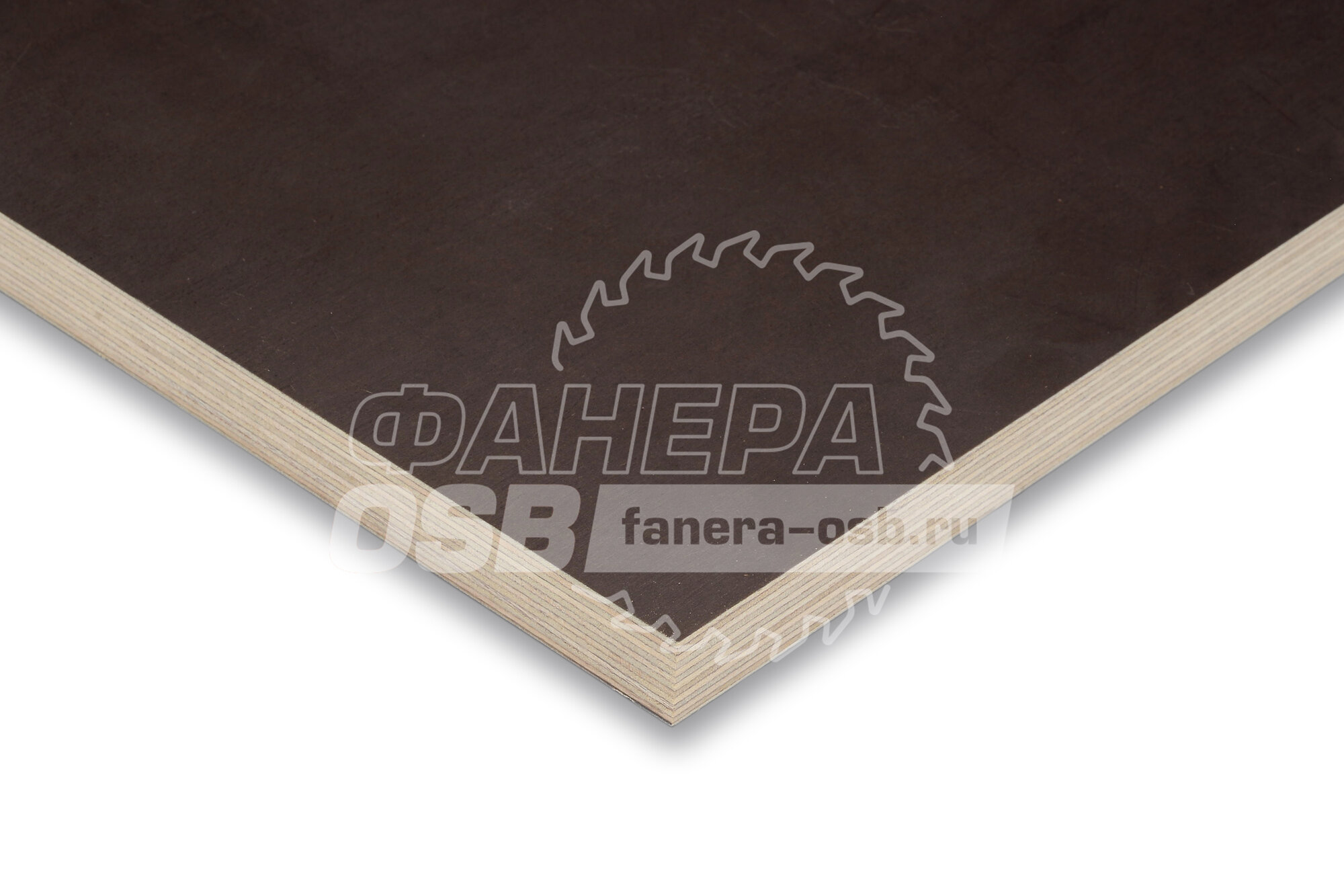 Фанера ламинированная 18мм 2440х1220мм сорт 1/1 гладкая ламинация с двух сторон