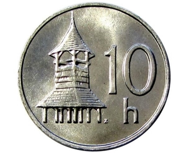 10 геллеров 2002 Словакия UNC