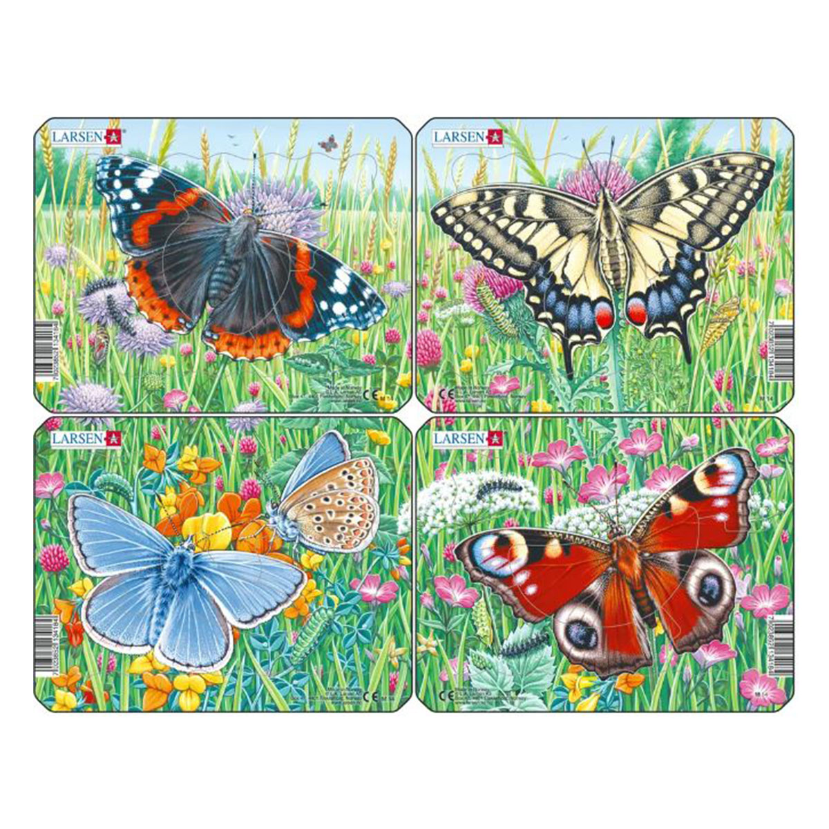 Пазл Larsen «Бабочки» в ассортименте 5 эл. M14
