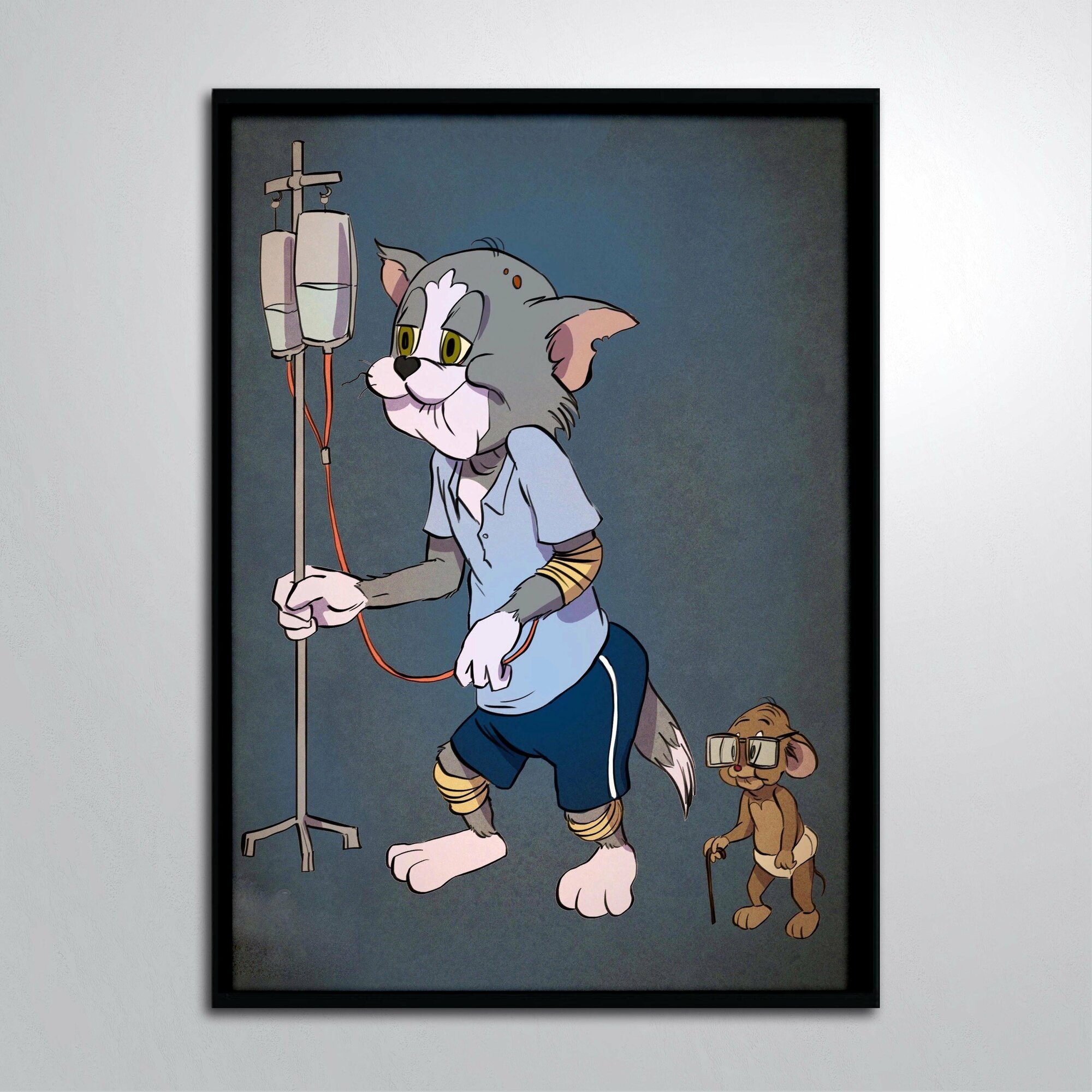 Постер без рамы/Том и Джерри Старики Tom and Jerry