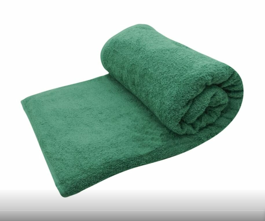 Простыня махровая 190х220 Малахит светлый Хлопок 100%