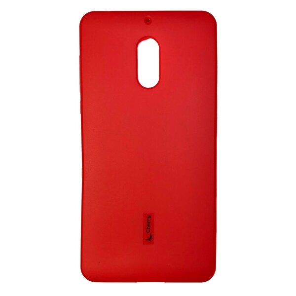 Силиконовый чехол для Nokia 6 (Cherry, красный)