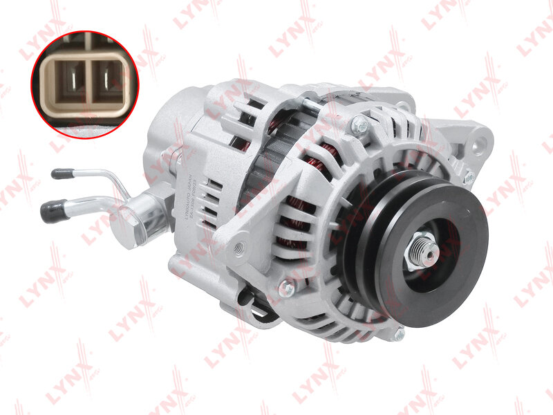 Генератор LYNXauto EA-1308. Для: MITSUBISHI Митсубиси L200 (K7) 2.5 D 96-07 / L200 (K7) 2.5 TD 96-07 / Space Gear (PA) 2500 TD 94-05 / Pajero(Паджеро) II (V2) 2.5 TD 90-00 / Pajero Sport(ПаджероСпорт) (K9) 2.5 TD 96-09