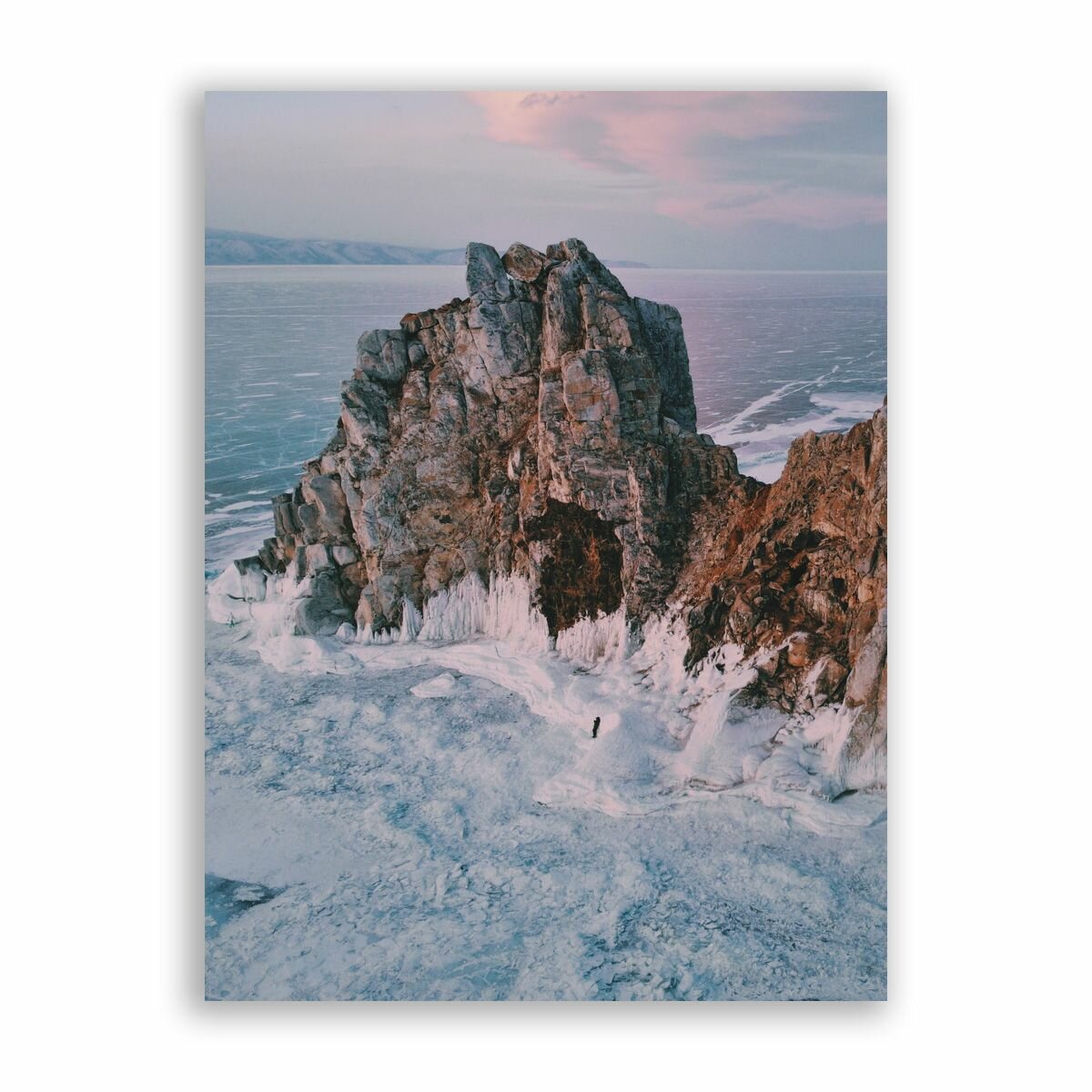 Постер, плакат на бумаге / Природа России - Байкал / Размер 60 x 80 см