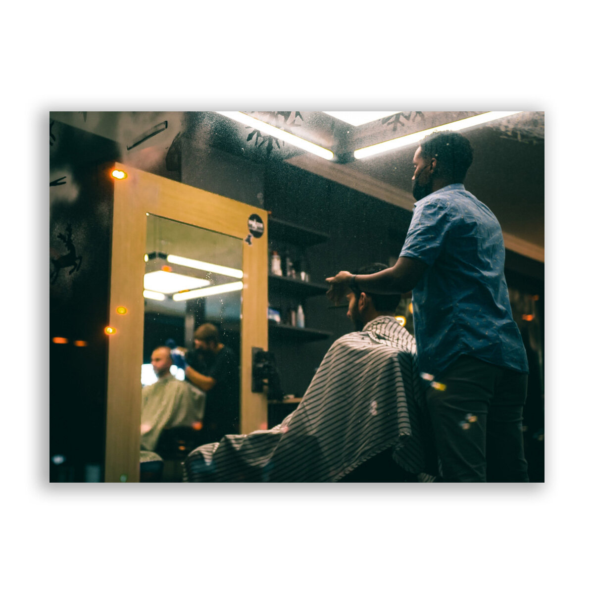 Постер, плакат на бумаге / Для Барбершопа / Размер 40 x 53 см