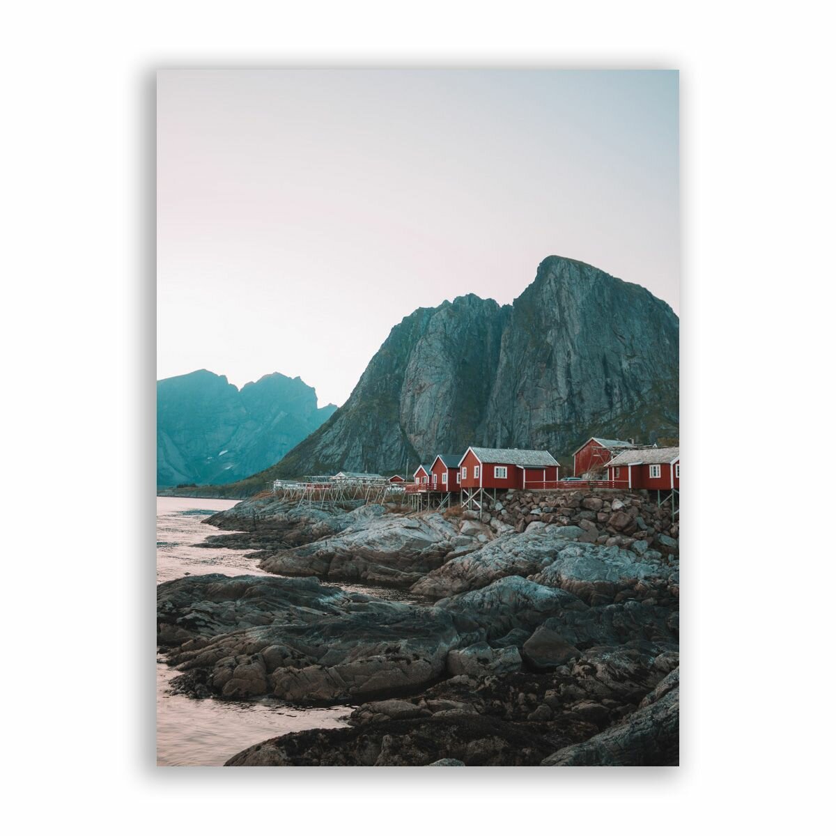 Постер, плакат на бумаге / Природа Норвегии - Горы / Размер 60 x 80 см