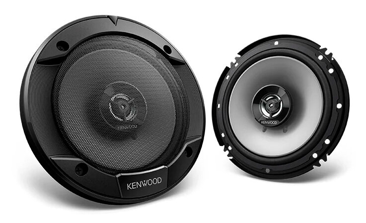 Колонки автомобильные KENWOOD 330 Вт, 90дБ 4Ом 16см, 6. 5 дюйм, комплект: 2 колонки коаксиальные двухполосные (KFC-S1666)