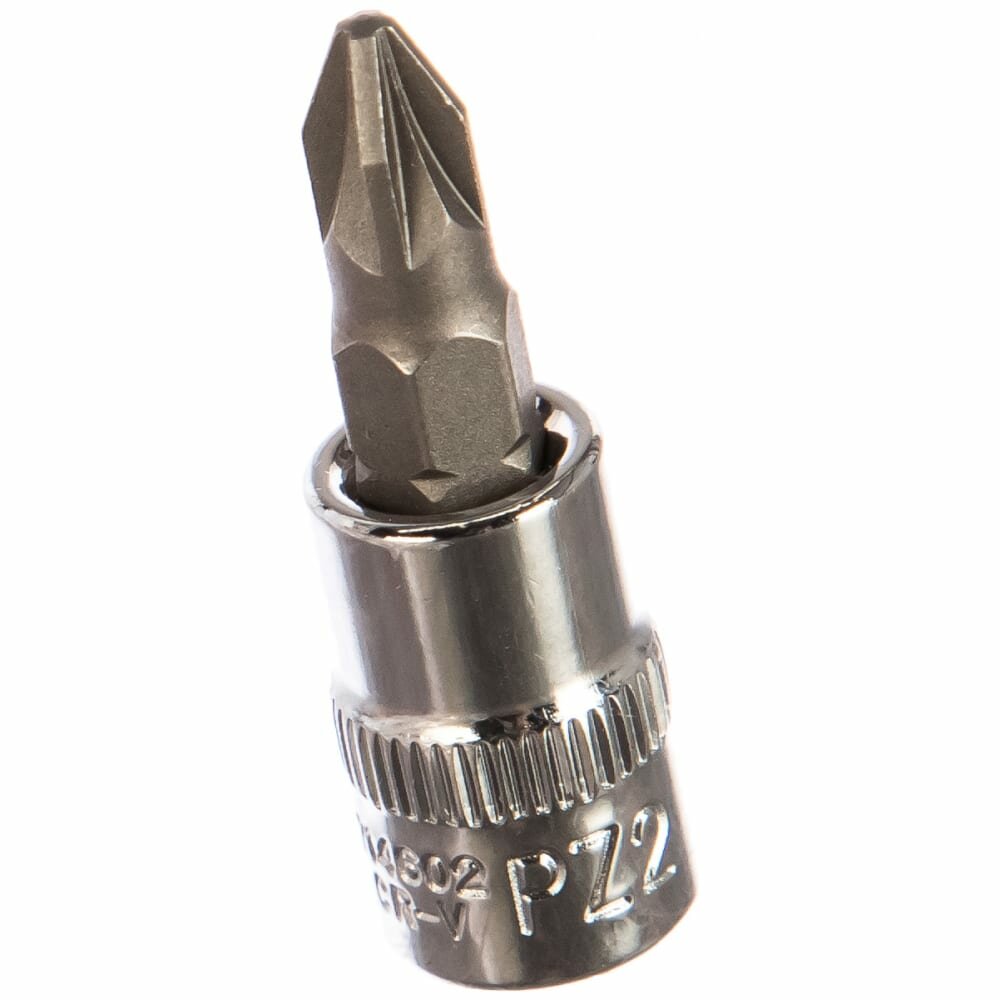 Насадка торцевая 1/4"DR с вставкой-битой PZ2 Ombra 114602