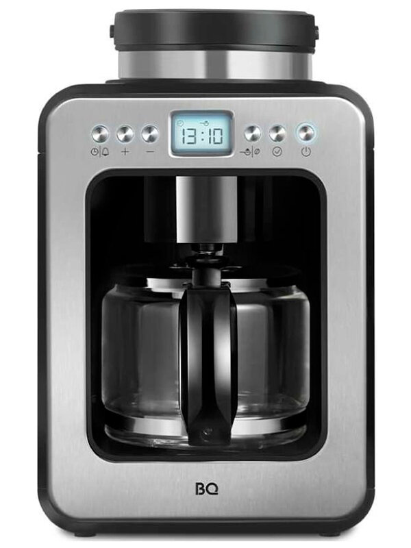Капельная кофеварка со встроенной кофемолкой BQ CM7001 Стальной-Черный