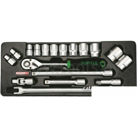 Набор торцевых головок Toptul GCAT1801 18 предметов