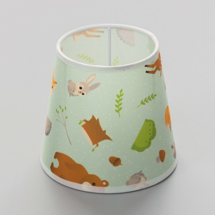 Абажур универсальный "Лесная жизнь" Е14 14х14х13см