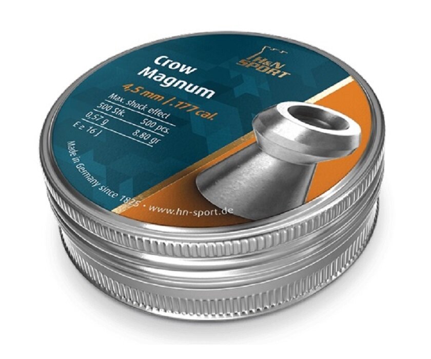 Пули для пневматики H&N Crow Magnum 4,5 мм, 0,57 грамм, 500 штук