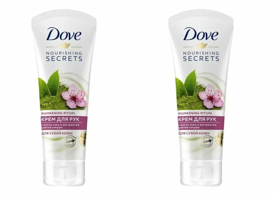 Дав Крем для рук Матча чай и экстракт сакуры, 75 мл, 2 шт