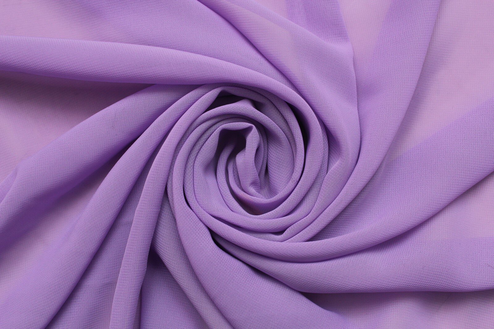 Ткань Шифон сиреневый, 115 г/пм, ш146см, 0,5 м