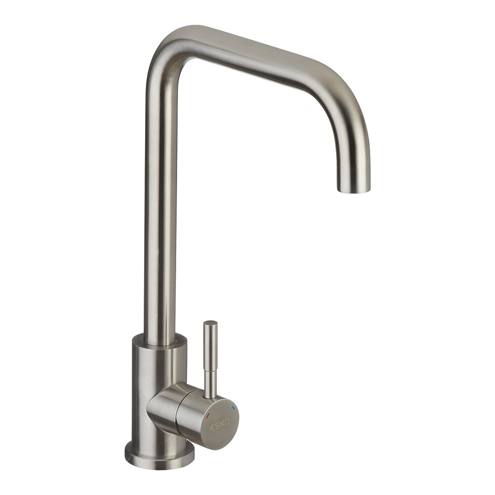 Смеситель для кухни Esko Kitchen сатин с высоким изливом однорычажный (K5)