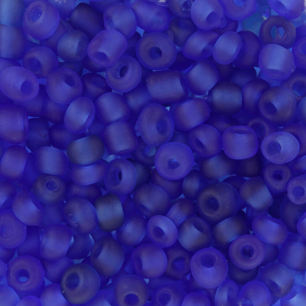 Бисер "Zlatka" круглый GR 08/0 10 г №0008M т. синий