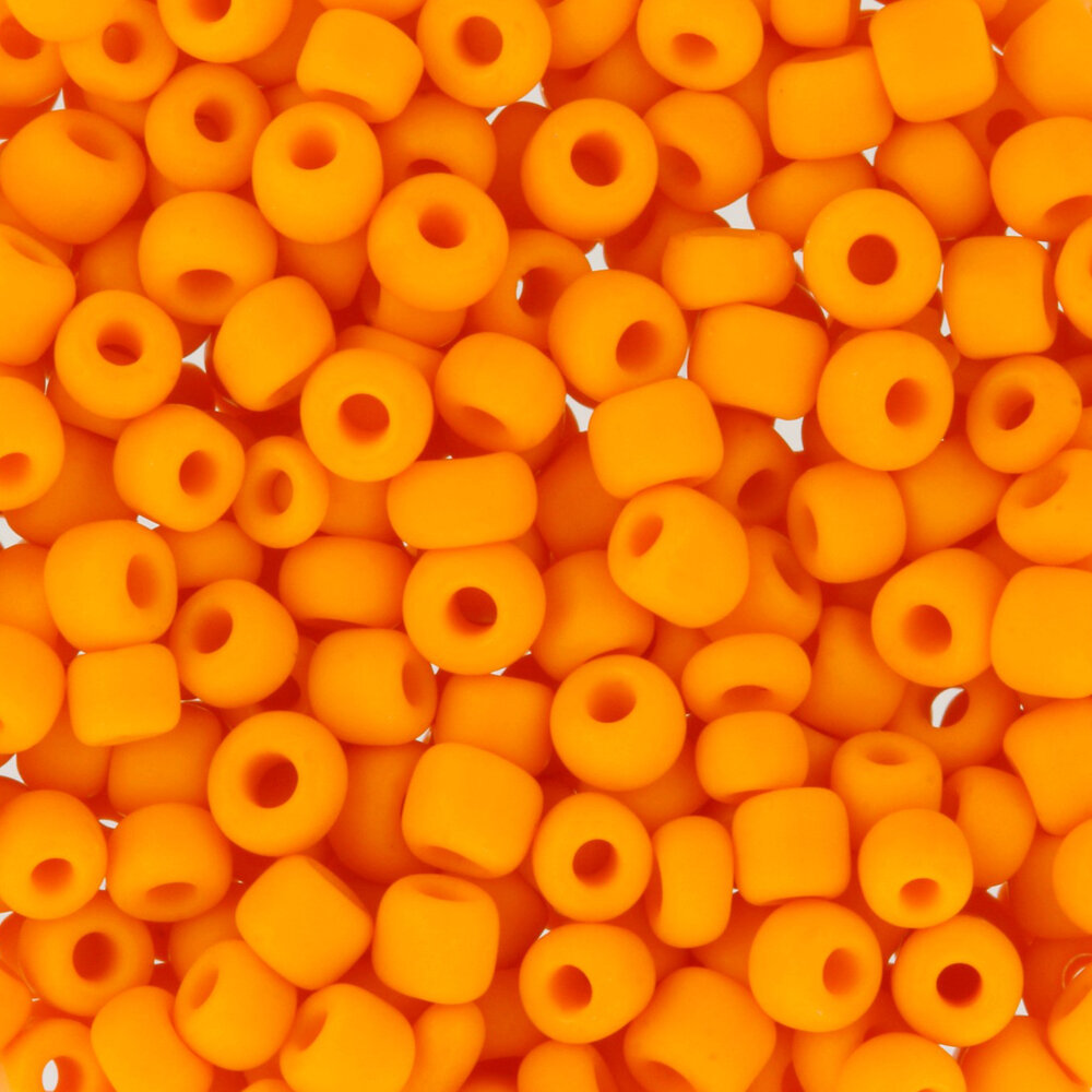 Бисер "Zlatka" круглый GR 08/0 10 г №0050M оранжевый