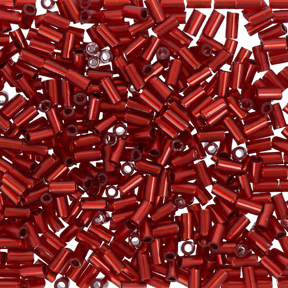 Бисер Япония "TOHO" BUGLE 3 мм 5 г №0025D гранатовый