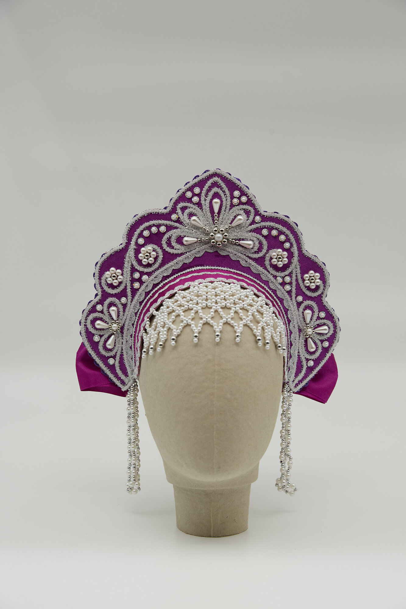 Кокошник детский "Жар птица" от бренда "Забава Углич" КЖм-17-ФБ