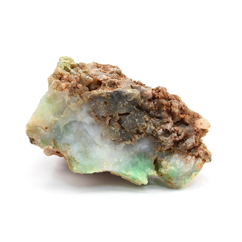 Камень хризопраз 85*67*47мм, 205г .