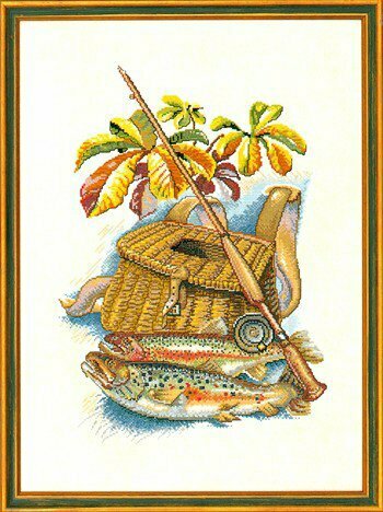 Вышивка Частичная, "Рыбалка (Fishing)" 26 Eva Rosenstand (Дания) арт. 12-945