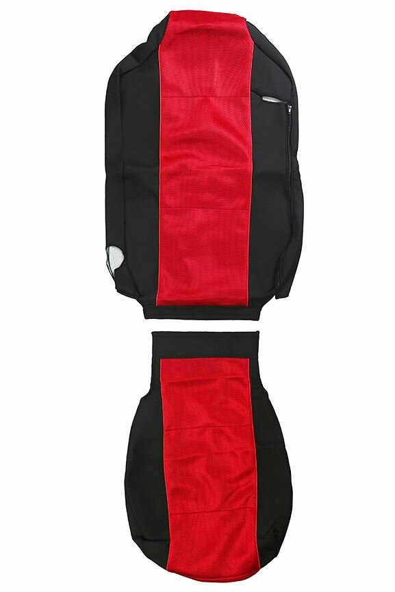 Чехол сиденья для Камаз К5 с 2020 г (2 ремня, 2 высоких сиденья) Красный