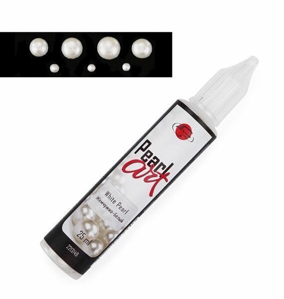 Краска для создания жемчужин "Pearl Art", жемчужно-белый, туба 25 мл