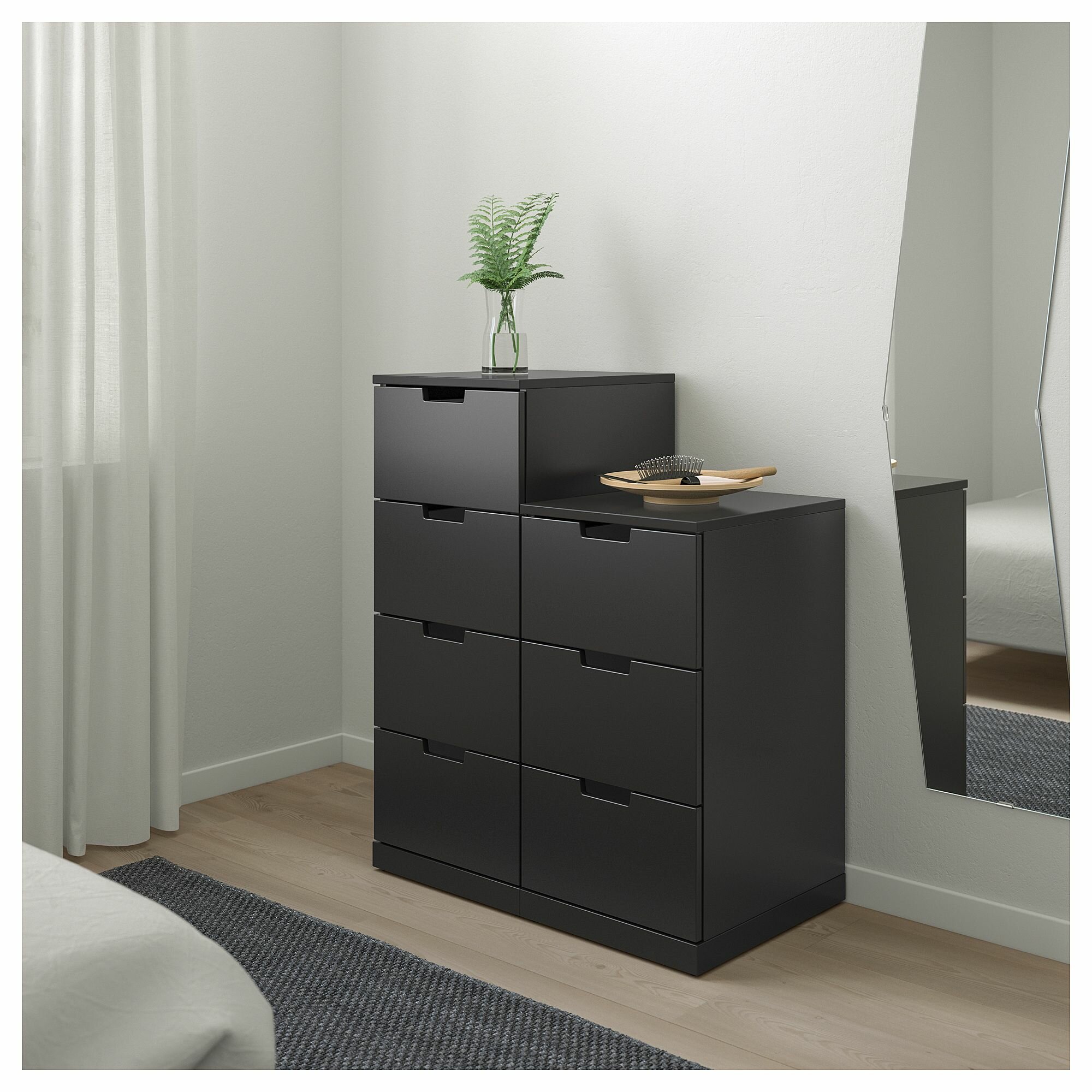 Комод с выдвижными ящиками "Генри 6" 60х90х45 Черный