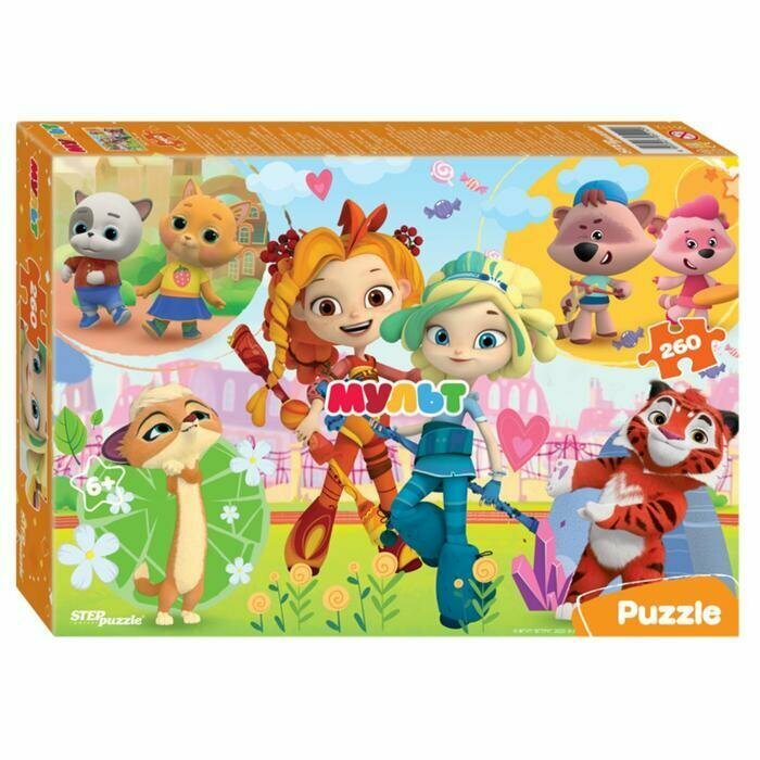 Красочный пазл "Сказочный патруль и др. Мульт", игра-головоломка для детей, 260 деталей