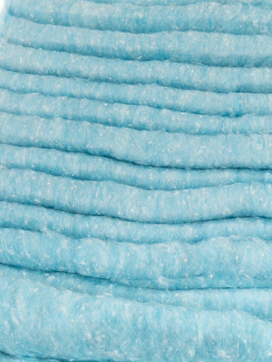 Хлопковая вата для поделок голубая 100 г. (60% хлопок, 40% вискоза)