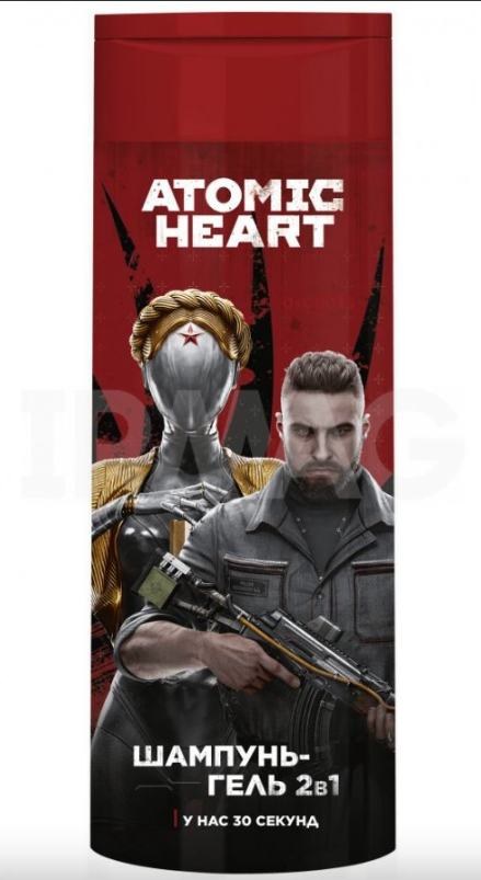 Шампунь-гель Atomic Heartу освежающий 2в1, для мужчин, 400 мл