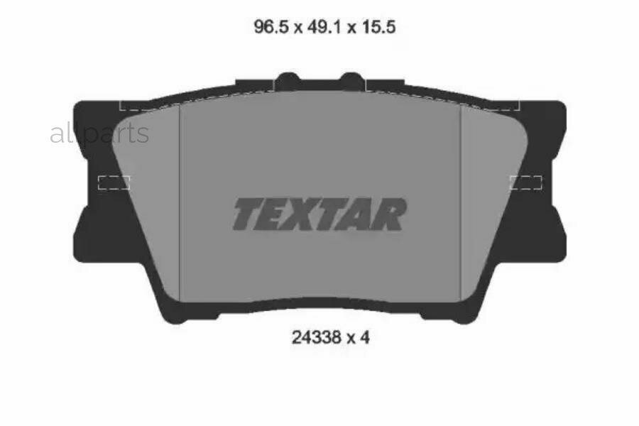 TEXTAR 2433801 2433801 колодки дисковые задние!\ Toyota RAV4 2.0/2.2 D-4D 06>