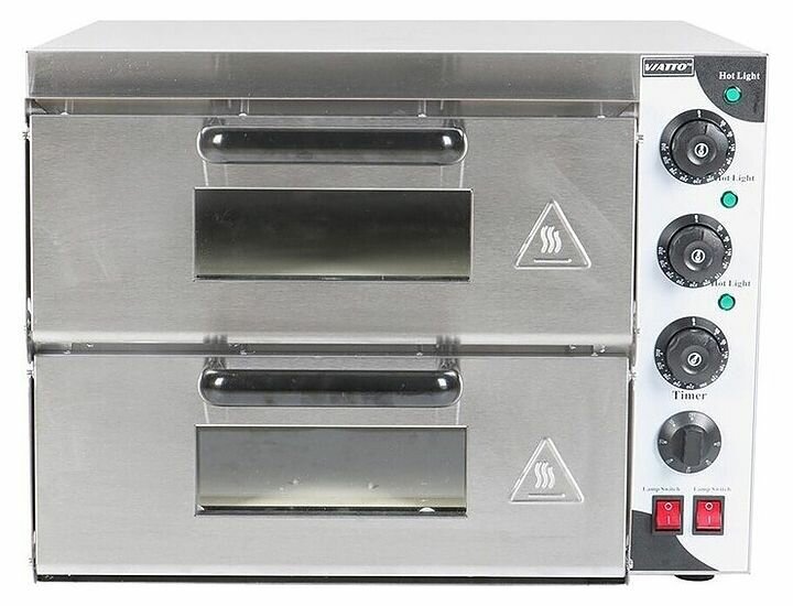 Печь для пиццы Viatto VA-PO2ST. Духовка электрическая. Подовая печь.