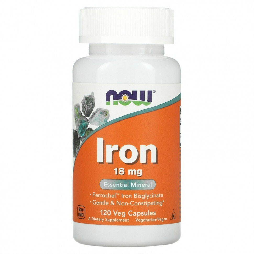 Now foods Iron 18 мг 120 капс