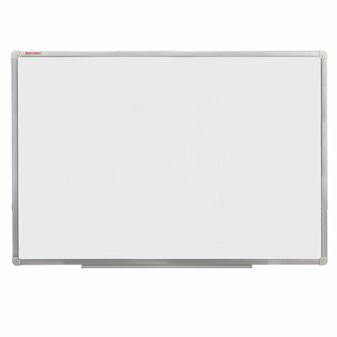 Доска магнитно-маркерная (100х150 см), алюминиевая рамка, гарантия 10 ЛЕТ, россия, BRAUBERG Стандарт, 235523