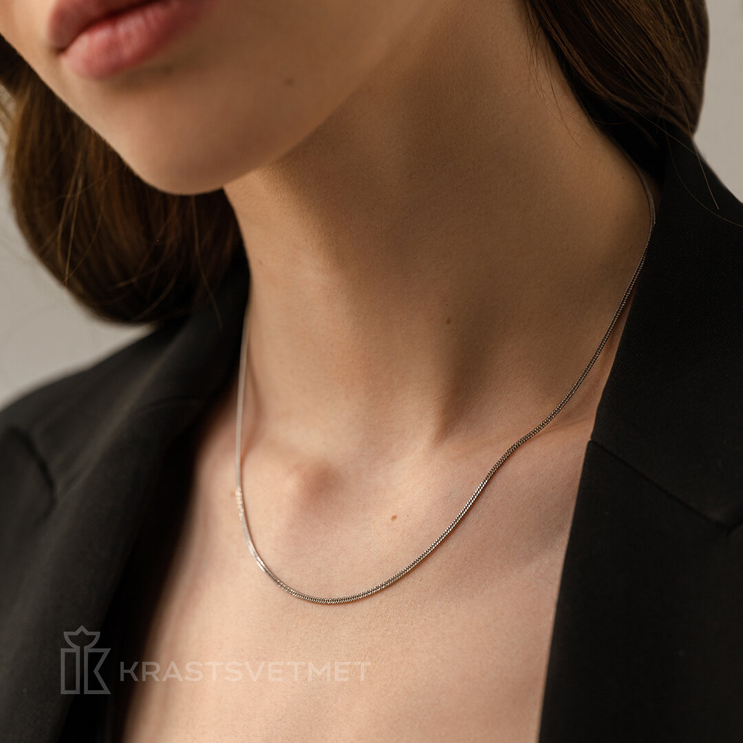 Цепь серебро, 925 проба, родирование