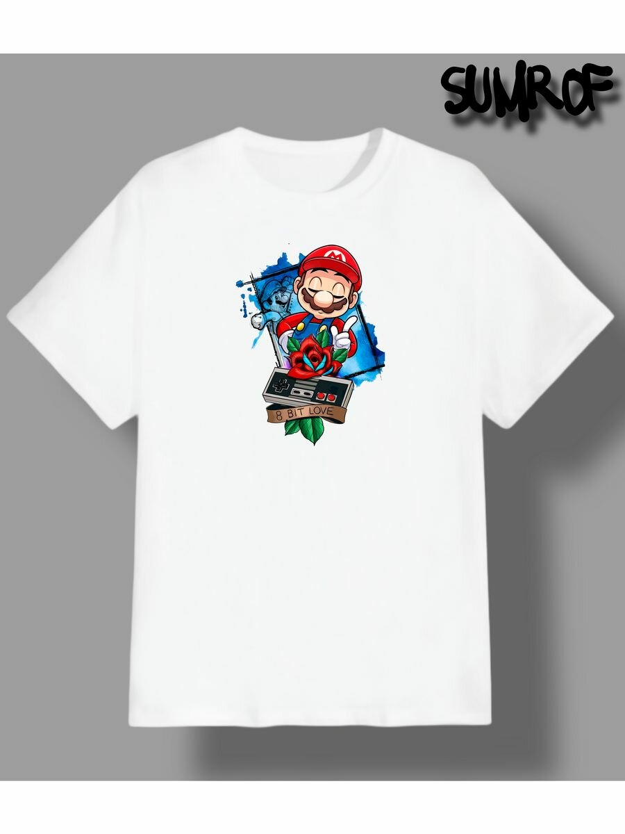 Футболка марио игра 8bit